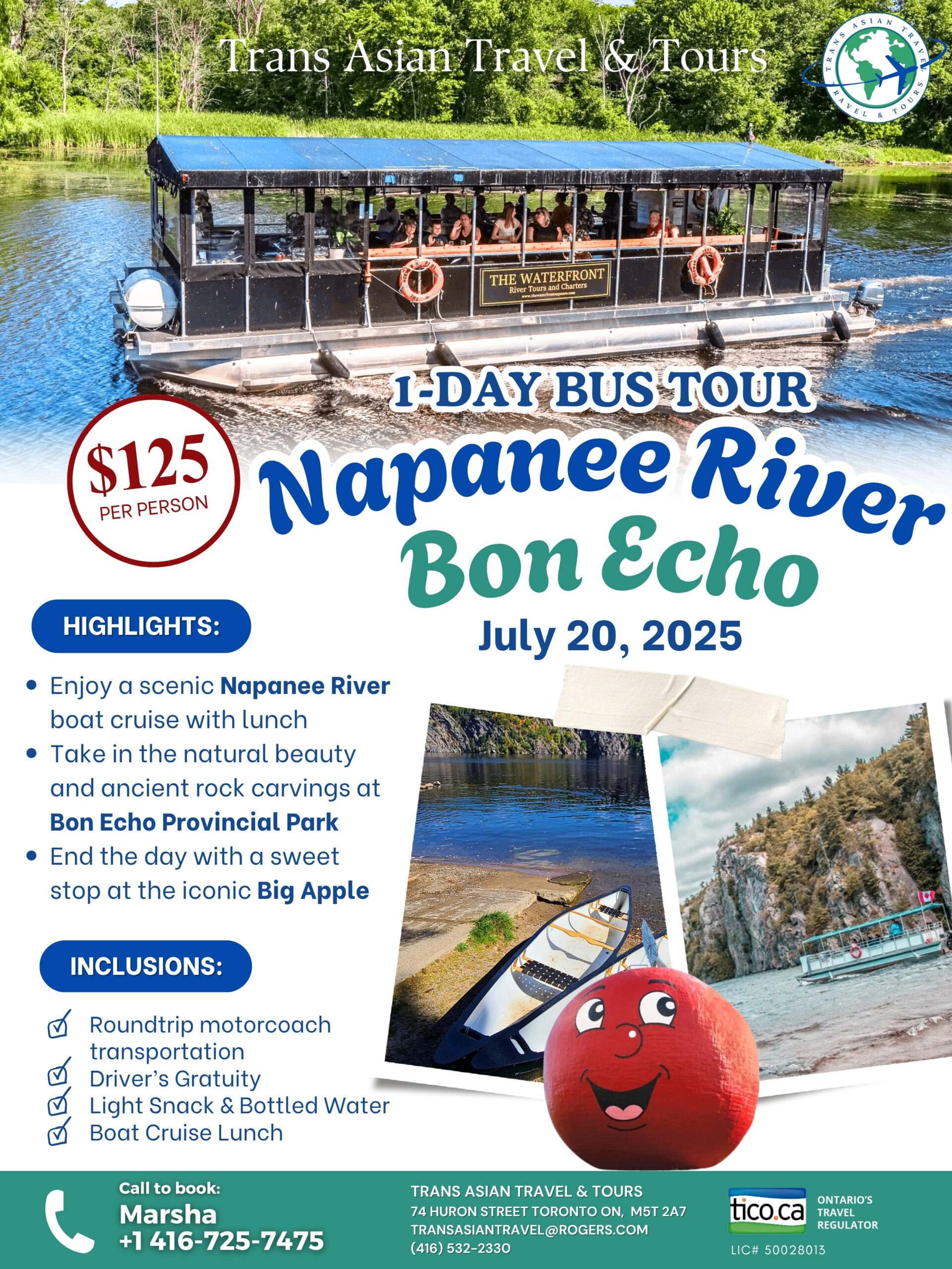 Napanee River, Bon Echo Provincial Park & Big Apple – July 20, 2025 ...